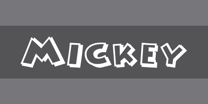 Mickey | Font Zillion