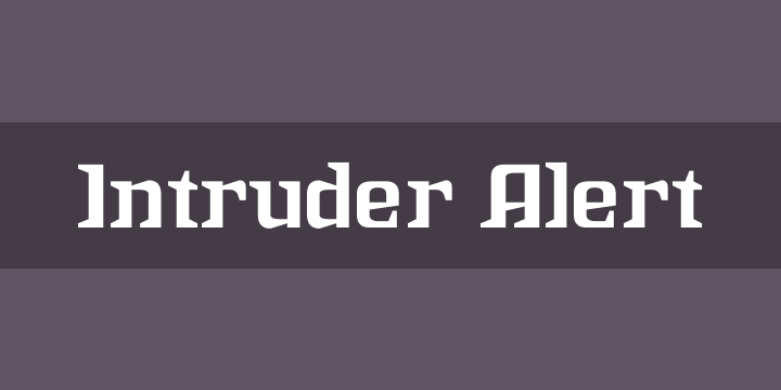 Font Squirrel Intruder Alert Font Free By Objets Dart